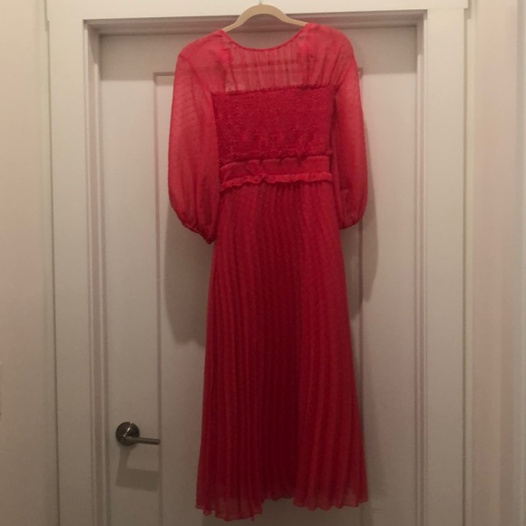 ASOS | Dresses | Asos Design Bright Pink Midi Dress Size 4 | Poshmark